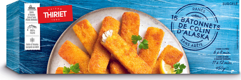 breaded alaskan coley sticks eco fishing 450g 15 pieces (#113205) – Le ...